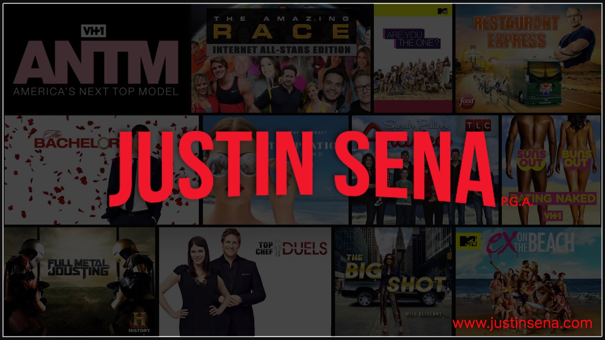 Website for TV Producer Justin Sena | justinsena.com